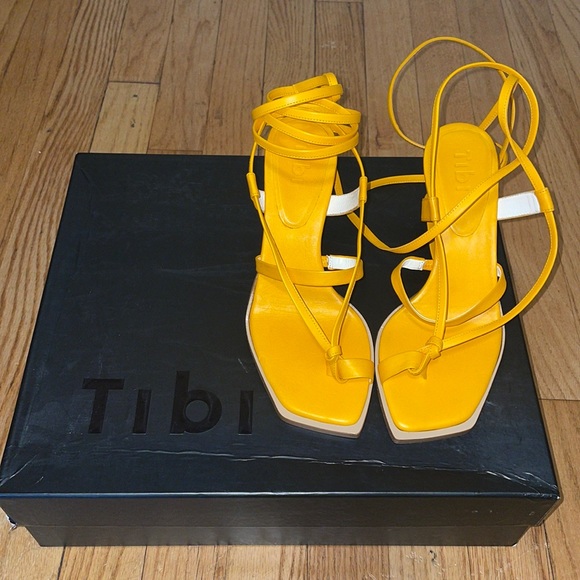 Tibi | Shoes | Tibi Orange Heel Sandal | Poshmark